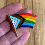 Progress Pride Flag Pin — Dissent Pins