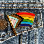 Progress Pride Flag Pin — Dissent Pins