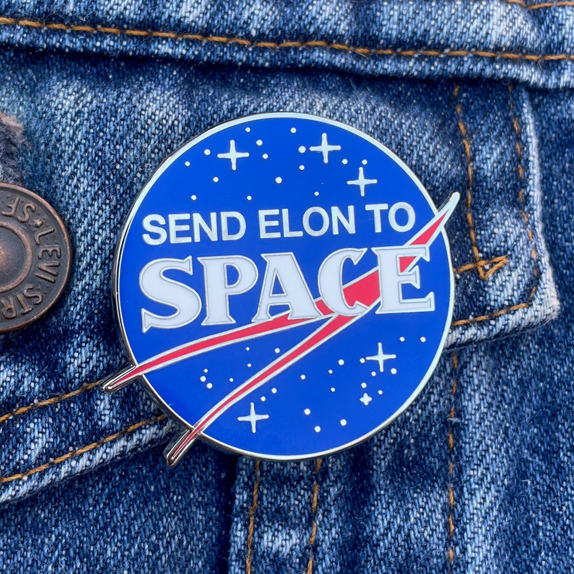 Stand Against Trump and Elon — Dissent Pins