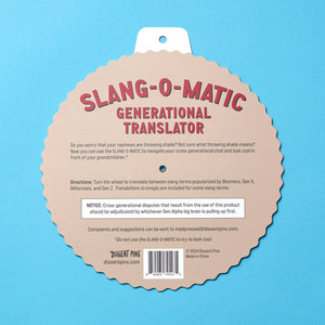 Slang-o-Matic Generational Translator — Dissent Pins