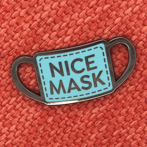 Nice Mask Pin — Dissent Pins