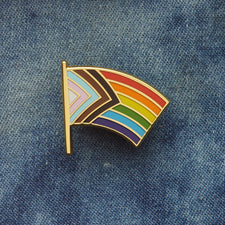 Progress Pride Flag Pin — Dissent Pins
