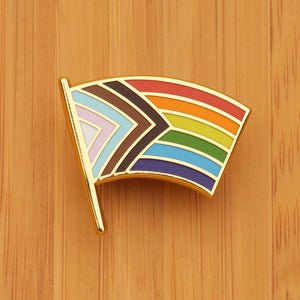 Progress Pride Flag Pin — Dissent Pins