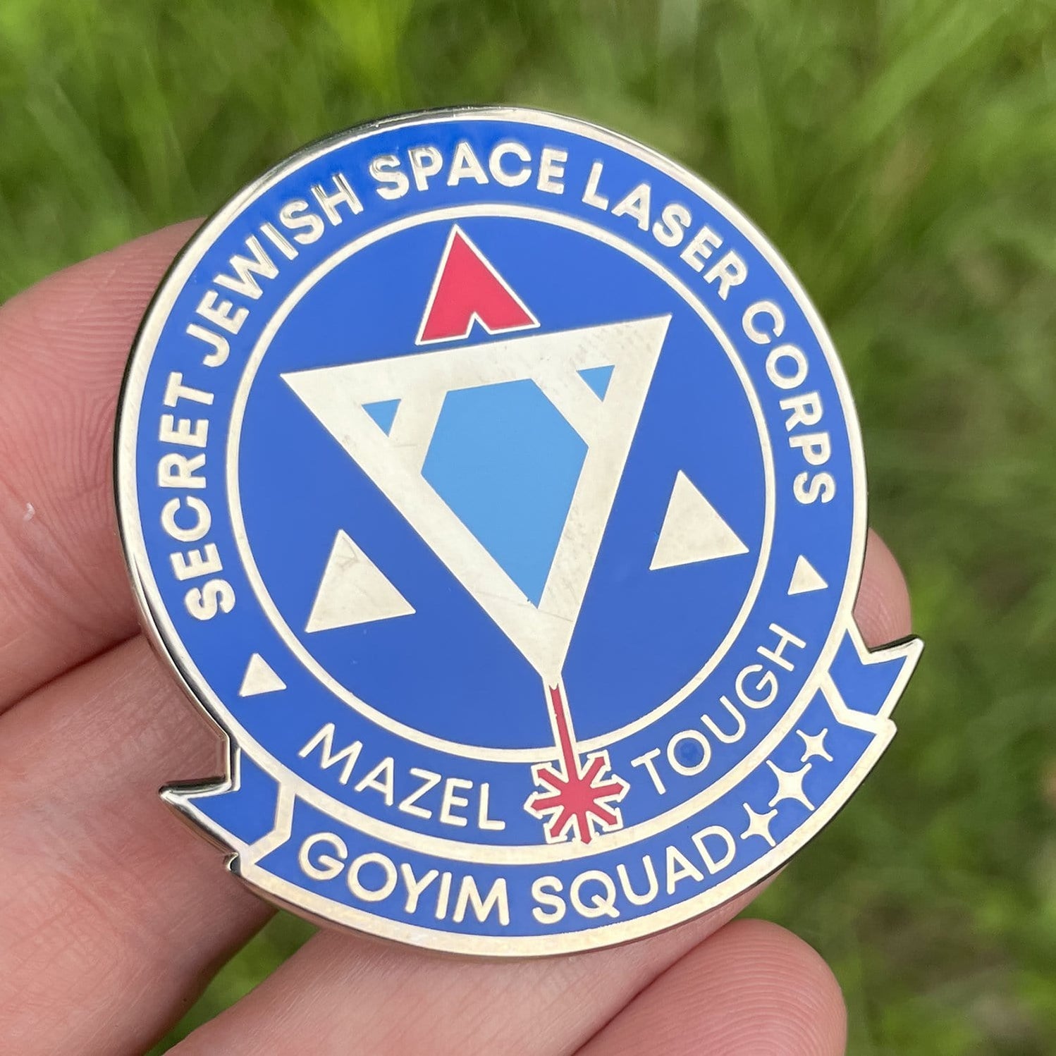 Secret Jewish Space Laser — Dissent Pins