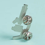 Science is Real - Microscope Pin — Dissent Pins